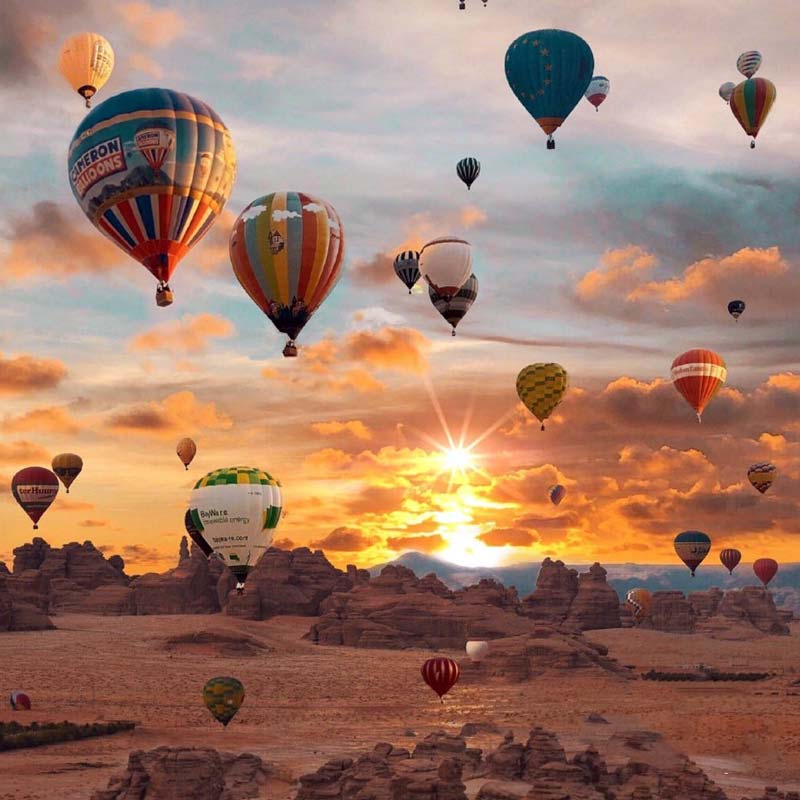 Hot Air Balloon Tour Al Ula | Things to do in Al Ula